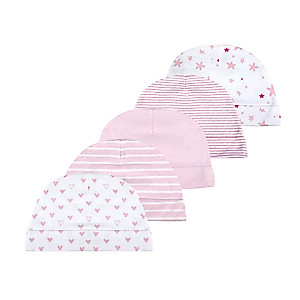 Kiddiezoom Baby Girls' 10-Piece Cap and Mitten Bundle Baby Hats and Mittens Baby Gloves Sets