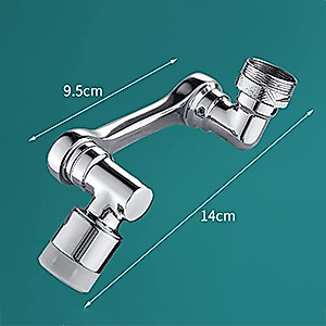 PSVOD Faucet Extender for Bathroom Sink Universal,1080 Faucet Extender Brass,Universal Splash Filter Faucet 1080 Rotating,2 Water Outlet Modes,for Bathroom Household
