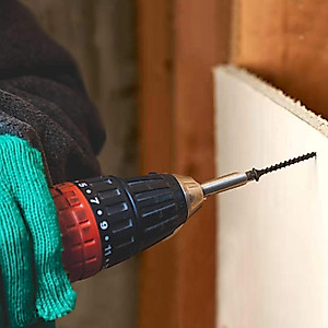 #8 x 2 Inch Wood Screw 100PCS Black Phosphate Coated Stainless Flat Truss Head Fast Self Tapping Drywall Screws by SG TZH