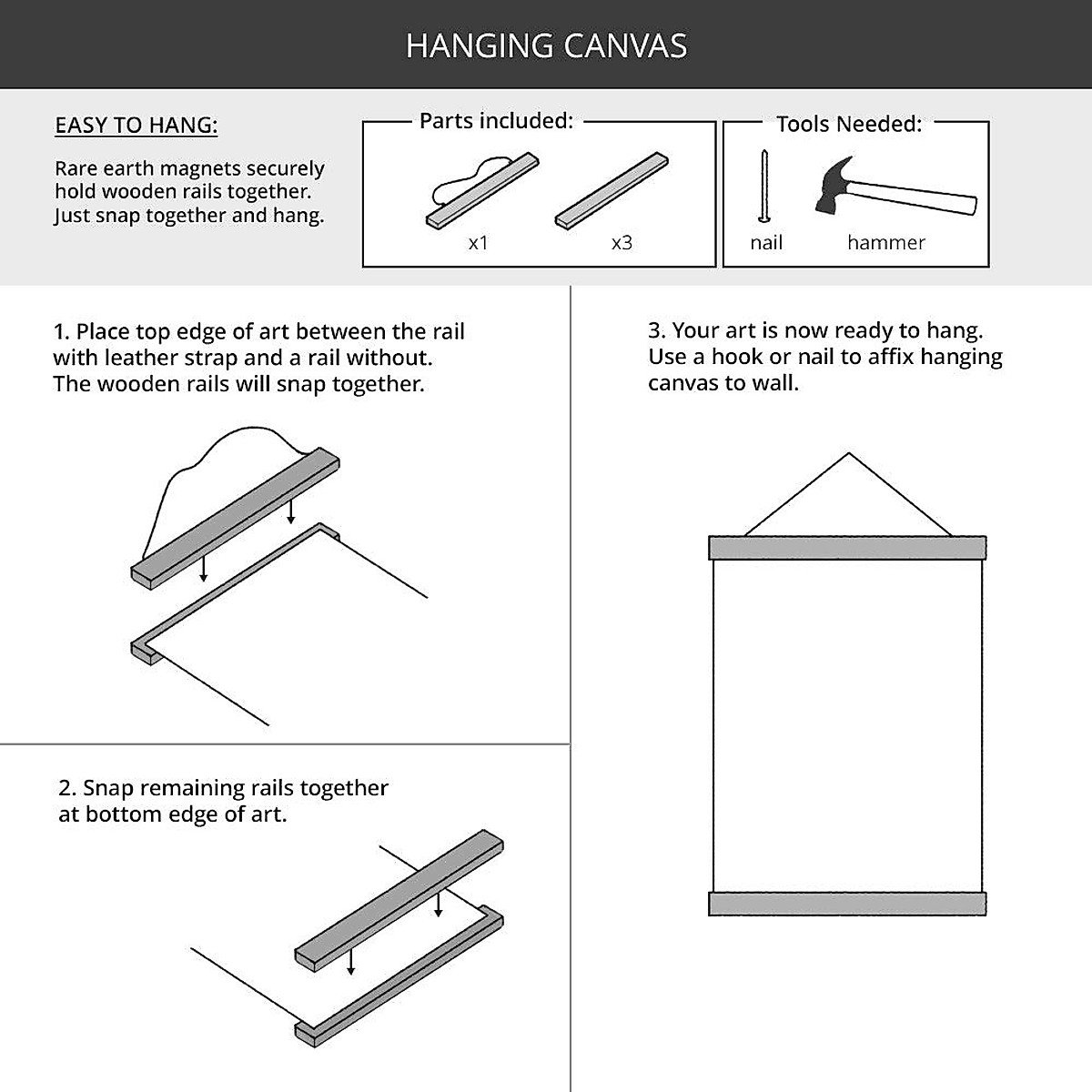 CANVAS ON DEMAND Santa Hanging Poster Canvas Print, Jolly Old Saint Nick Reads the Bible, Christmas Wall Decor with a Christian Message, White Trim, 16”x20”