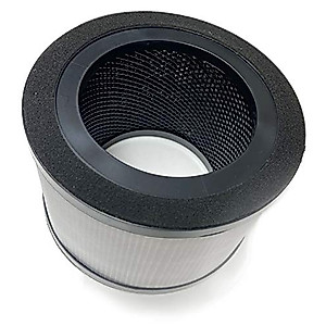 Nispira 3-in-1 True HEPA Carbon Filter Replacement, Compatible with Levoit Vista 200 Air Purifier Vista 200-RF. 3 Packs