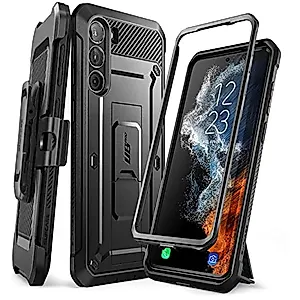 SUPCASE Unicorn Beetle Pro Case for Samsung Galaxy S23 5G (2023), Full-Body Dual Layer Rugged Belt-Clip & Kickstand Case (Black)