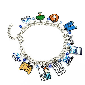 FJCPHAHA Anime Cartoon Metal Original Charm Bracelet Gifts for Woman Men