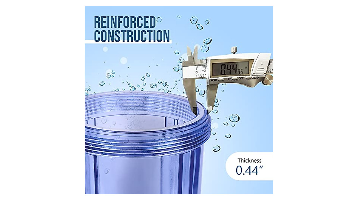 High Capacity Whole House Water Filter System with 5 Micron Sediment Filter