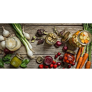 Bormioli Rocco Quattro Stagioni Anphora 17 Ounce Canning Jar, Set of 12