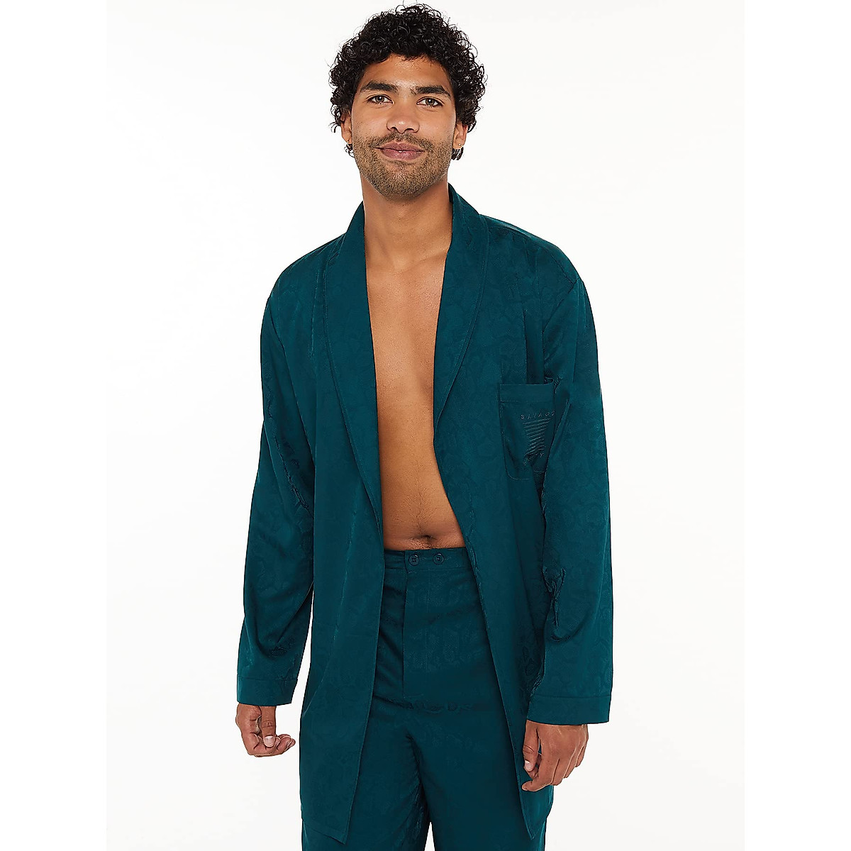 Savage X Fenty, Men's, Savage X Smoking Jacket, Hunter Green, M