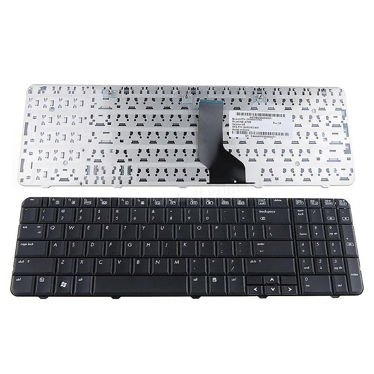 New Laptop Keyboard Replacement for HP Compaq CQ60-206US CQ60-210US CQ60-211DX CQ60-212US CQ60-214DX CQ60-215DX CQ60-216DX US Layout Black Color