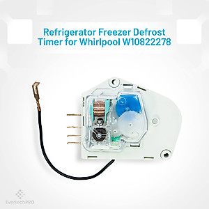 EvertechPRO Refrigerator Timer-Def Replacement for Whirlpool W10822278 14210016 2188372 2188376 4318057