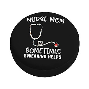 Nurse Mom Swearing Help,Funny Tire Cover Universal Fit Spare Tire Protector for Truck SUV Trailer Camper Rv