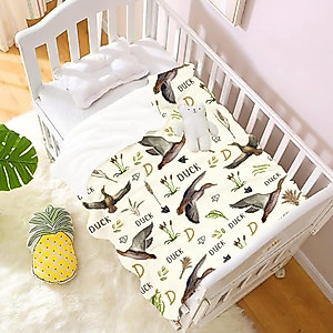 Mallard Duck Throw Blanket Ultra Soft Cozy Duck Animal Blankets for Women Men Cute Duck Blanket for Couch Bed Outdoor Duck Gifts for Duck Lovers 40"x50"for Kids/Child