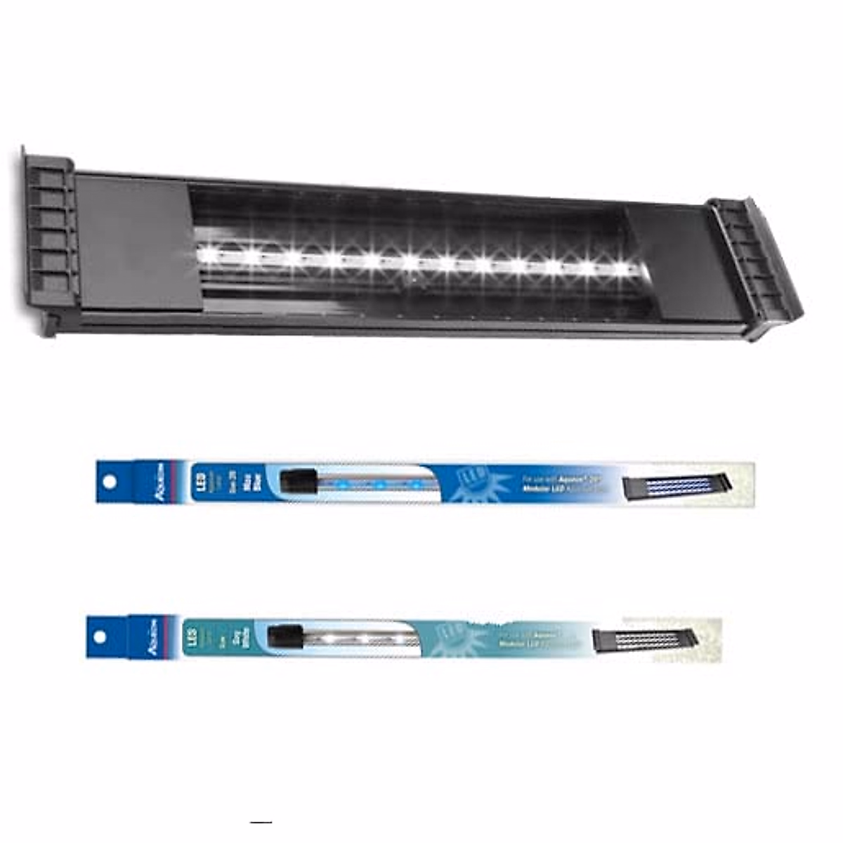 Aqueon Modular LED Aquarium Light Fixture, 48 inch Saltwater Light Bundle (3 Items)