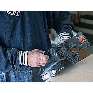 WEN 6321 7-Amp 3 in. x 21 in. Corded Belt Sander with Dust Bag , Black