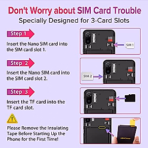 Ulefone Note 6 (2022) GSM 3G Unlocked Smartphone, Triple Card Slots, 6.1" Waterdrop Incell Full- Screen Dual SIM Unlocked Cell Phones, AI Camera 5MP+2MP, 3300mAh, Face Unlock, Android 11 - Purple