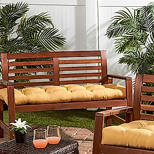 South Pine Porch Wheat 44-inch Outdoor Swing/Bench Cushion