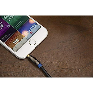 SABRENT 3.5mm Gold Plated Premium Auxiliary Male to Male AUX Cable [Step Down Design] 16 Feet (CB-AUX5)