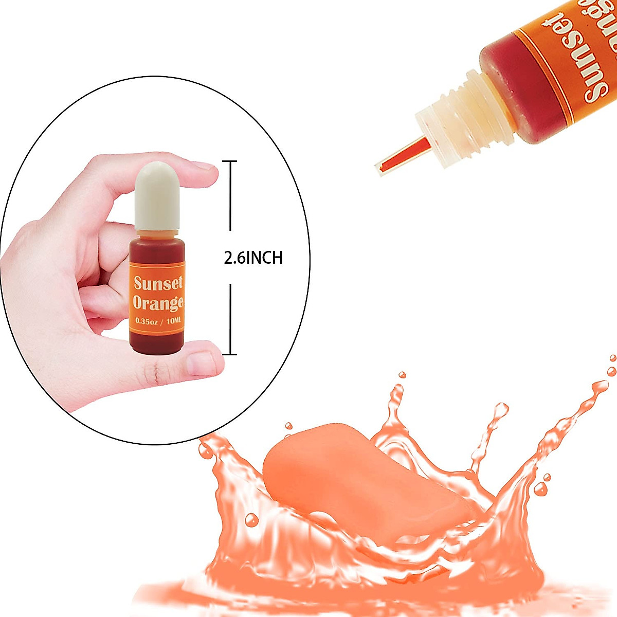 16 Colors Soap Making Dye,Liquid Bath Bombs Colorant Set,Handmade Soaps dye,Crafts,Slime,Soap Making Supplies