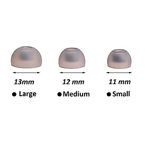 6 Pairs Replacement Earbuds Tips Silicone Eartips Set for Samsung Galaxy Buds 2 Headphones Wireless Fit in Case Ear Tips (Black)