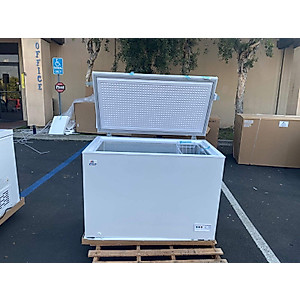 Commercial Freezer Chest freezer 10 Cuft NSF Restaurant 44" White Stand Alone Solid Flat Top w/Storage Baskets XF-302
