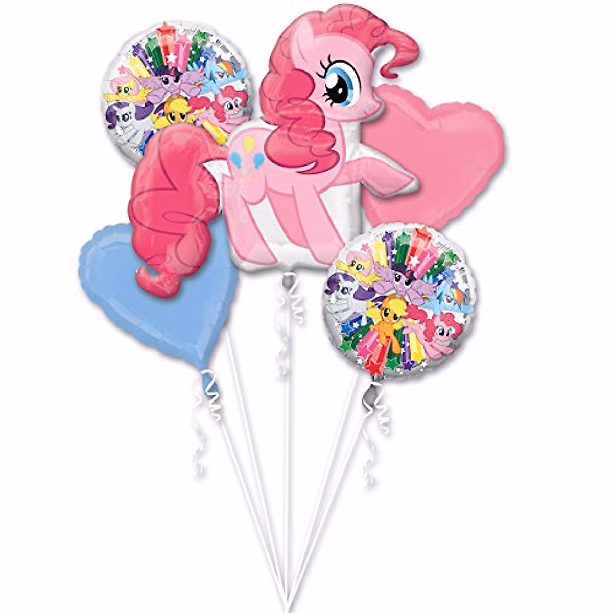 Amscan International 3484401 Pinkie Pie Foil Balloon Group Bouquet