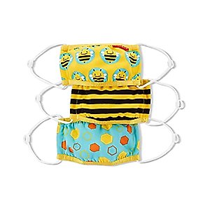 Skip Hop Kid's Face Mask, Zoo Bee, 3pk