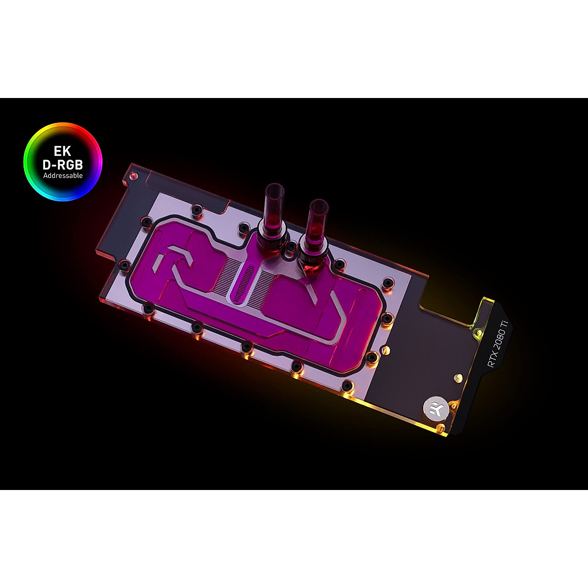 EKWB EK-Quantum Vector Direct RTX RE 2080 Ti GPU Water Block, Digital RGB, Nickel + Plexi