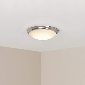 Hampton Bay 13" Brushed Nickel LED Flushmount - Model #HGV3011L-2/BN
