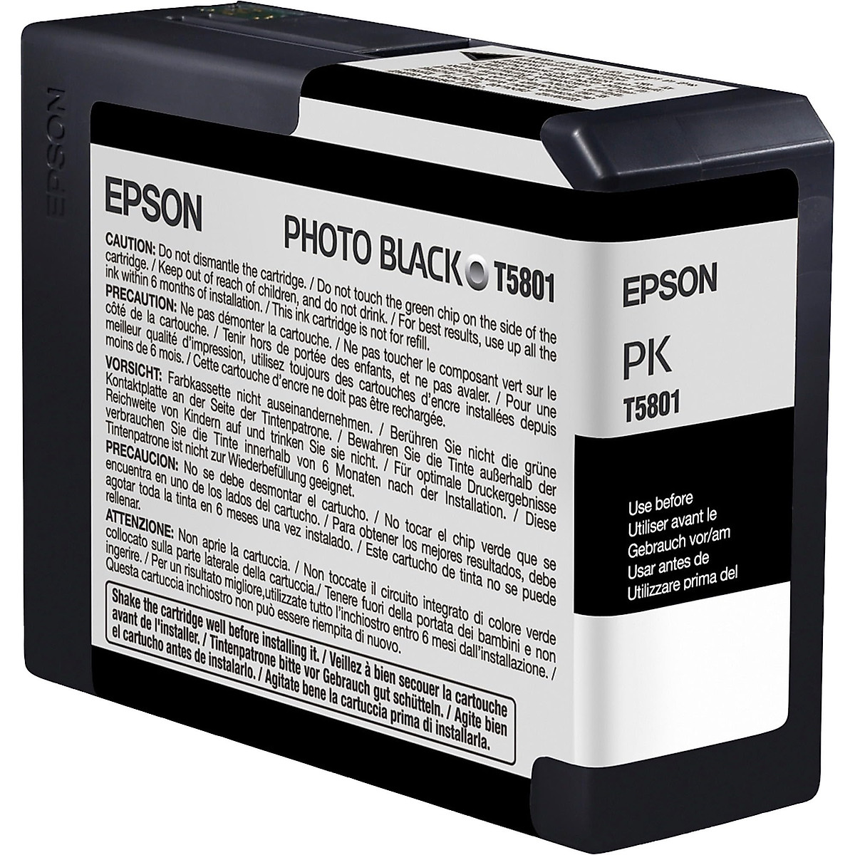 Epson T5801 UltraChrome K3 Photo Black Cartridge Ink