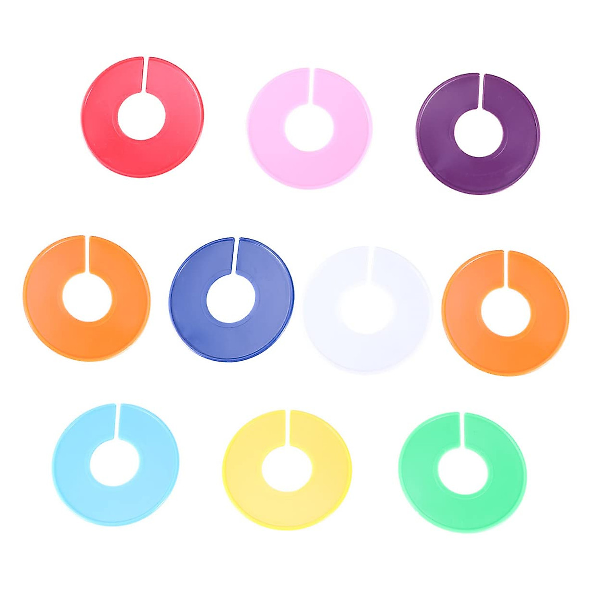 STOBAZA Size Rings for Clothing Racks 30 Pcs Market Size Store Clothing Size Circle Clothes Size Dividers Clothing Size