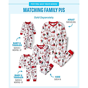 The Children's Place Group 1-Family Matching, Christmas Pajama Sets, Cotton, Santa Sleds