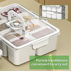 DIY Food Storage Containers, Organizer Boxes with Lids for Vegetables, Fruits, Herbs, Spices, Nuts, Seeds