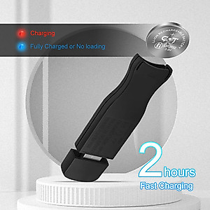 USB Li-Ion Coin Button Cells Charger with 2pcs of Rechargeable 2032 Battery Widely Charge LIR2032,LIR2016 and LIR2025