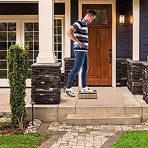 SCRUBIT Boot Scraper Brush – Flat Door Scrubber Mat - All Weather Shoes & Boots Cleaner, Removes Snow, Sand and Mud – 14.2 x 10 in. (1)