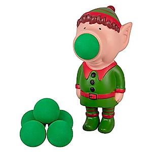 Hog Wild Holiday Elf Popper Toy - Shoot Foam Balls Up to 20ft for Kids