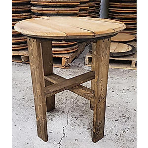Craft Bar Signs Big Buck Whitetail Deer Pub Gift Farmhouse Rustic Round Whiskey Barrel End Table