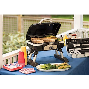 Cuisinart CGG-180TB Portable Propane, Petit Gourmet Tabletop Gas Grill, Black