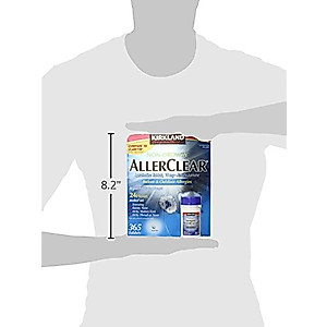 Kirkland Signature Non Drowsy Allerclear Loratadine Tablets, Antihistamine, 10mg, 365-Count - Pack of 2