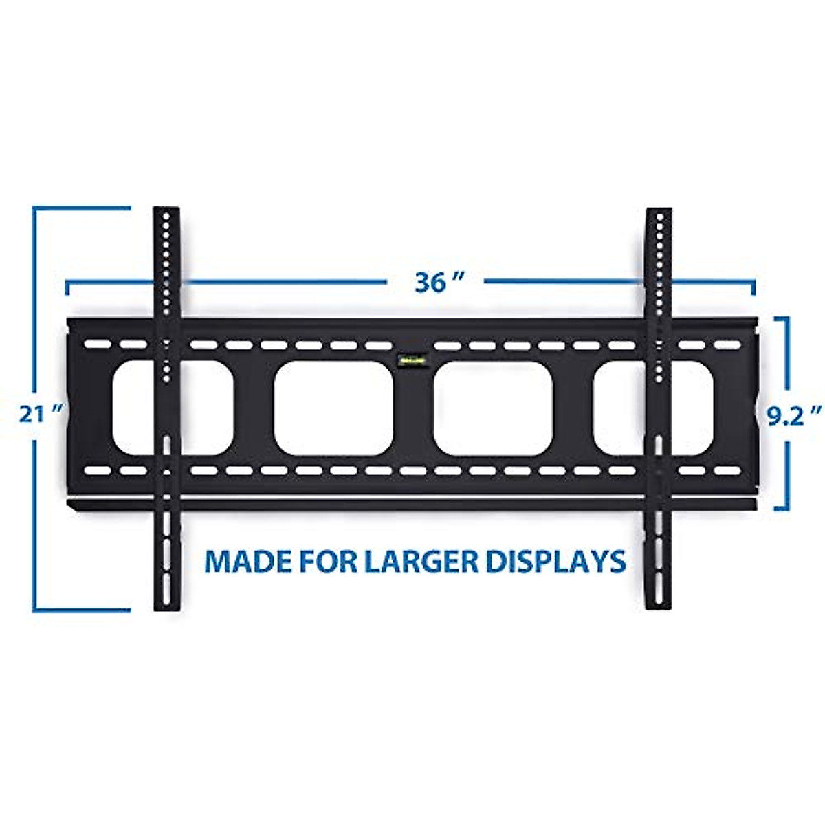 Mount-It! Low-Profile Large TV Mount | Flush TV Wall Mount | Ultra-Slim Fixed TV Mount for 42-70 in. Screen TVs | VESA Compatibility up to 800x400 | 220 lbs Capacity