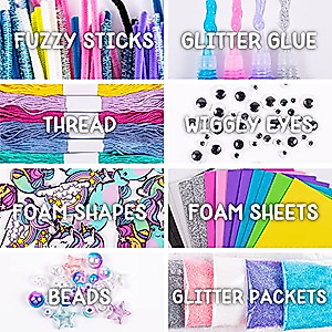 Made By Me Ultimate Craft Box, Unicorn Craft Kit, 1000 Piece Set, Reusable Storage Case, Preschool Arts & Crafts Projects, Great for Group Projects, Craft Box for Kids