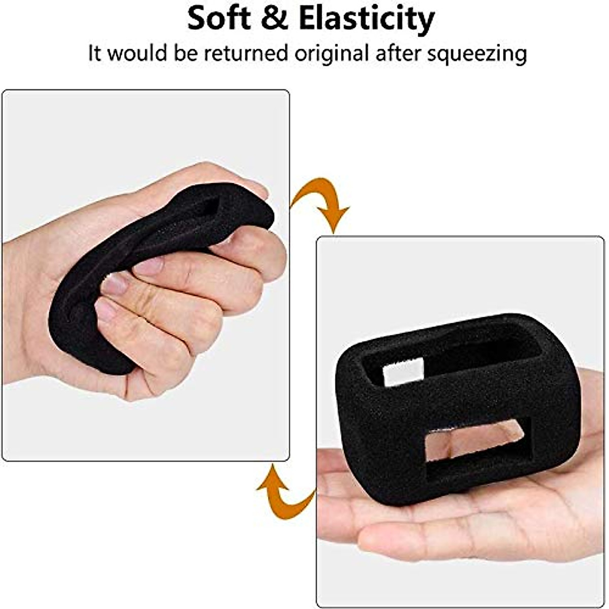 [2 Pack] Hero 11 10 9 Foam Windslayer Housing Case, Windscreen Windshield Windslayer Cover Housing Frame Case Compatible for Gopro Hero 9 10 11 Housing Frame Case Video Noise Reduction Accessory