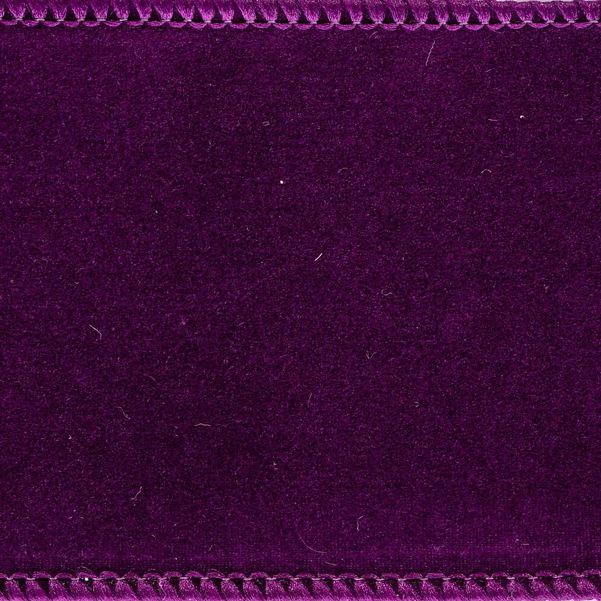 Vickerman 2.5" x 10 Yards Plum Purple Velvet Ribbon.