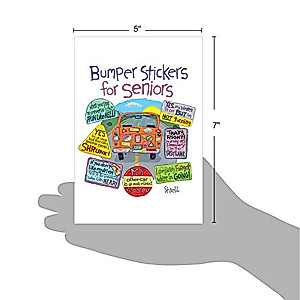 NobleWorks - 1 Funny Greeting Card for Birthdays - Funny Cartoons and Comics, Bday Celebration Notecard - Senior Bumper Stickers C2649BDG