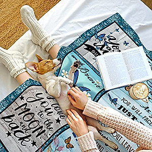 VXDRZGT to My Granddaughter Blanket for Mothers Day - Granddaughter Gifts from Grandma - Birthday Gifts for Granddaughter - Grandaughter Gift Cozy & Soft Flannel Throw Blanket 60 x 50 inch