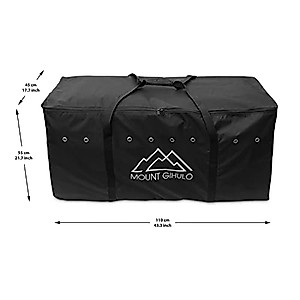 MOUNT GIHULO Hay Bag for Horses - 600D Polyester Horse Hay Bag, Hay Storage Bag - Carry Handles, PVC Waterproofing, 2-String Bale + Horse Charm