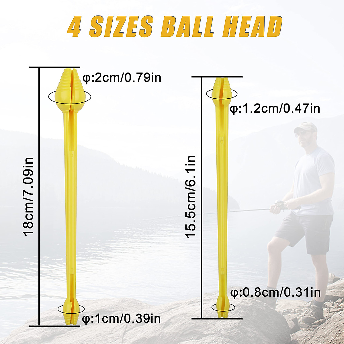 Fishing Hook Disgorger, 8pcs Snelled Fish Hook Remover Tool Fish Dehooker Plastic Portable Unhook Extractor Tool Fishing Saltwater Fishing Supplies Fishing Gear Accessories