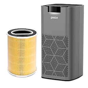 Ganiza G200 Air Purifiers and Pet A11ergy Filter Bundle, 1298ft² Coverage, H13 True HEPA Filter Remove Pet Hair Dander Pollen Smoke Dust Mold