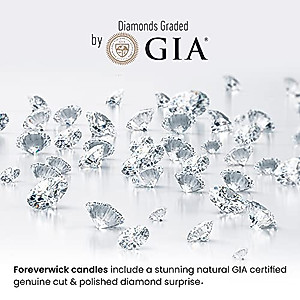 Foreverwick Cinnamon Vanilla Candle | Diamond Candle | Scented Jar Candle | Strong Scented Candles for Decor | 14 oz & 70 Hrs Burning Time