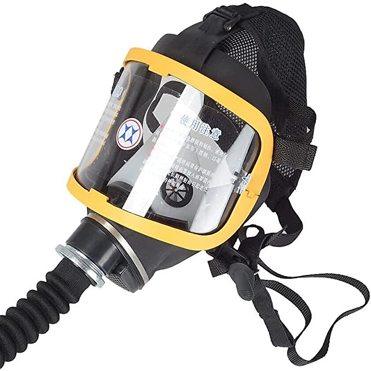 Mefape Electric Constant Flow Supplied Air Fed 2 Gear Adjustable Full Face Gas Mask Respirator System