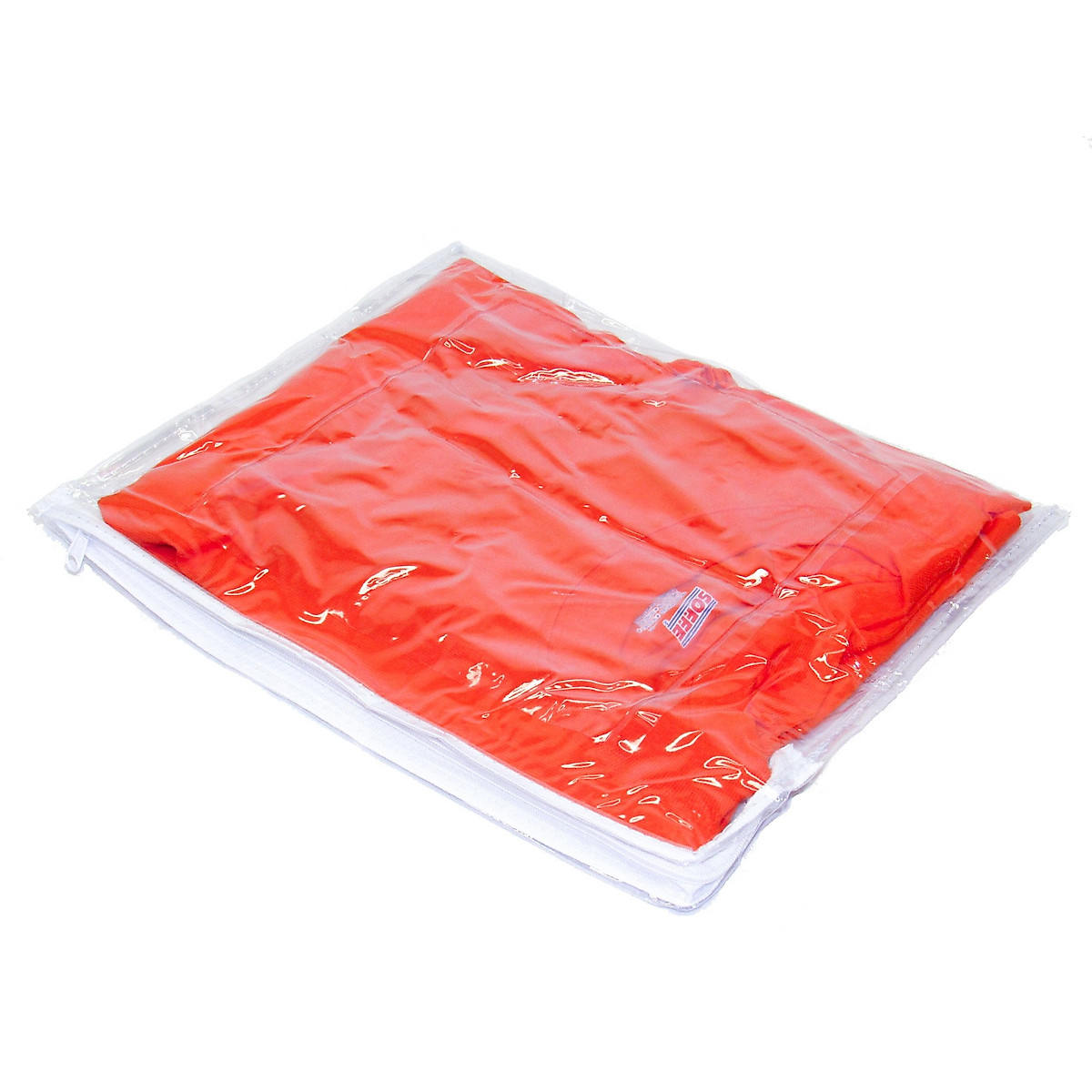 5-Pack Heavy Duty Thin Vinyl Zippered (Clear) Storage Bags (11" x 9") for Dresses, Shirts, Pants, Sheets, Fabrics (0.4 Gallon)