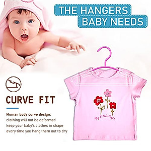Baby Clothes hungers, Plastic Toddler Clothes Rack, Baby Hangers for Closet, Children's Clothing Organizer 40 Pieces.