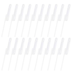 Balacoo 50 Packs Plastic Transfer Pipettes - 0.1 ML Pipettes Disposable Dropper, Plastic Eye Dropper Set for Essential Oils, Liquid, Makeup Tool (White)